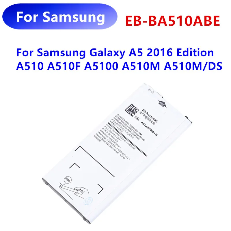 Phone-Battery-EB-BA510ABE-2900mAh-For-Samsung-Galaxy-A5-2016-A510-A510F ...