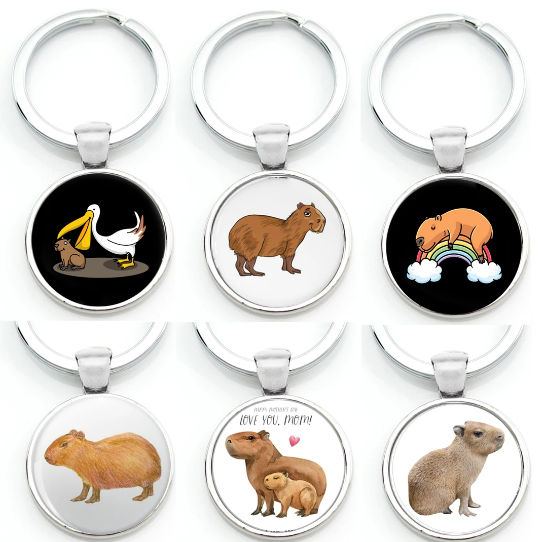 Key Ring Accessories Decor | Capybara Keychain | Capybara Cartoon ...