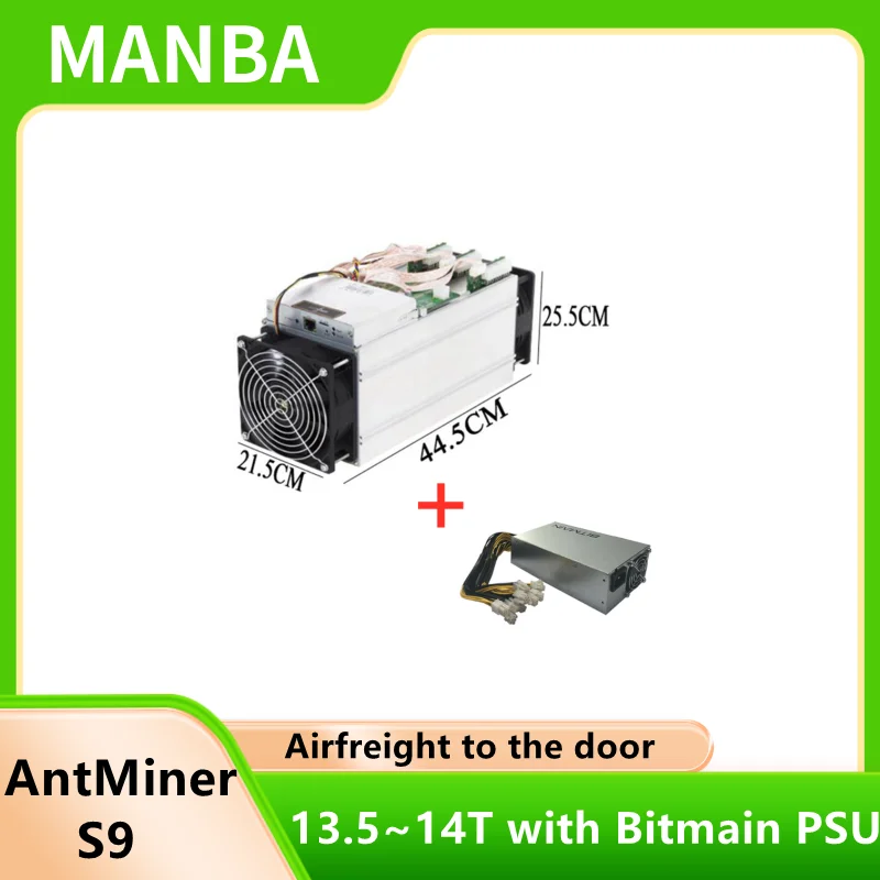 Minerador de bitcoin antminer s9 14t, 1372 gh/s, 14th/s, w, bitmain ...