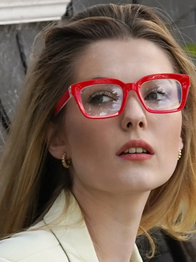 Red Thick Glasses
