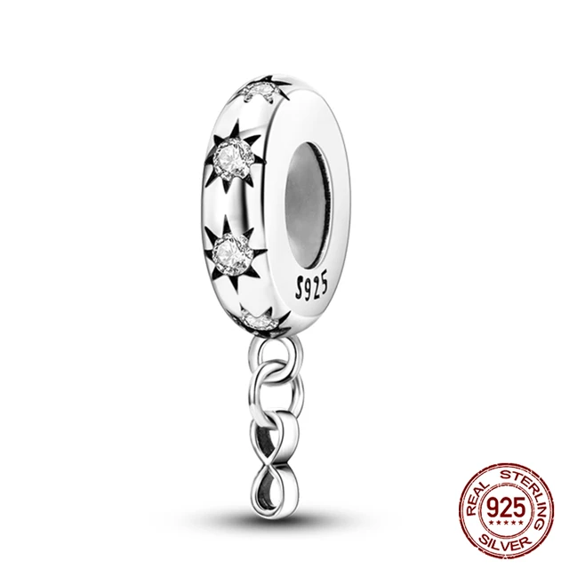 Silicone Spacer Beads 925 Sterling Silver Colorful Zircon Cat's Claw ...