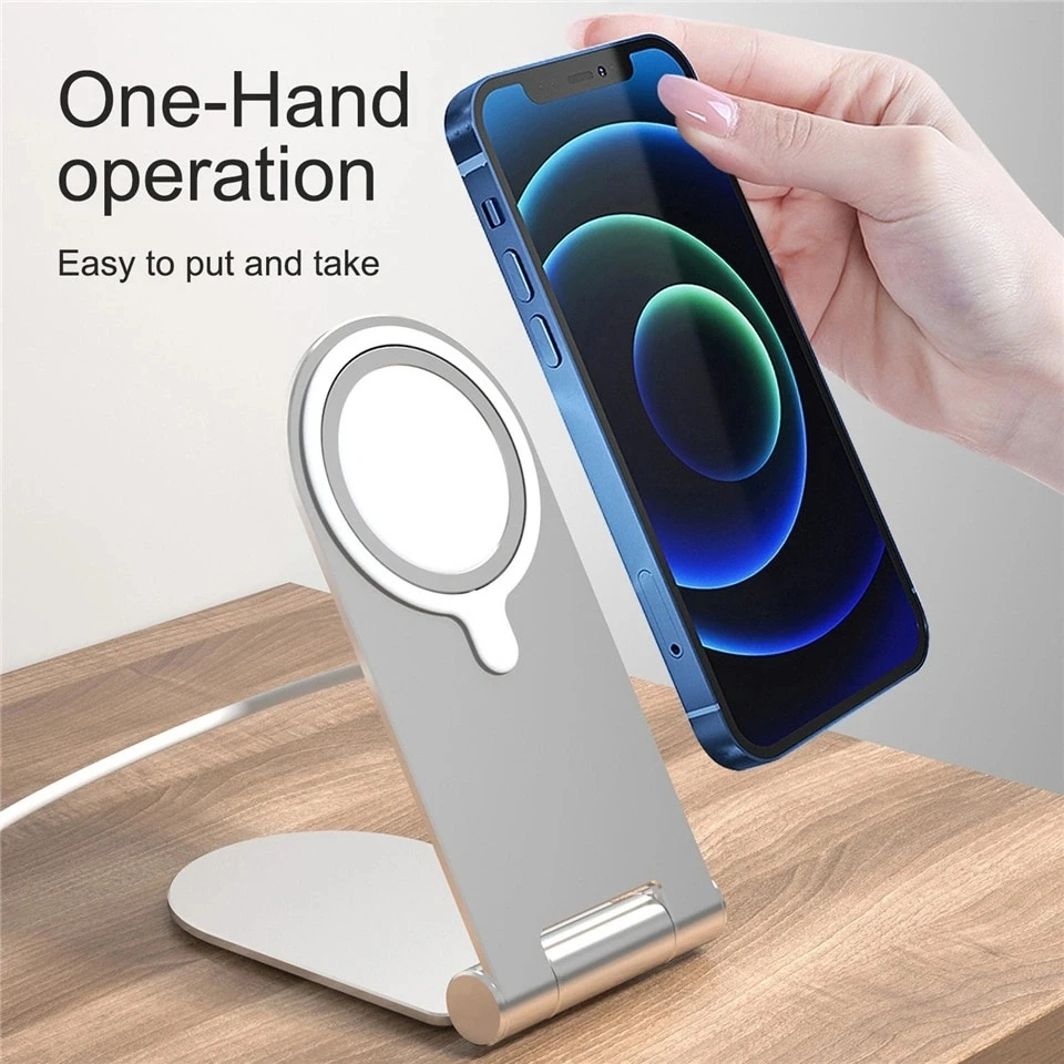 Wireless Charger Stand For iPhone 12 Pro Mini Pro Max Magsafe Charging ...