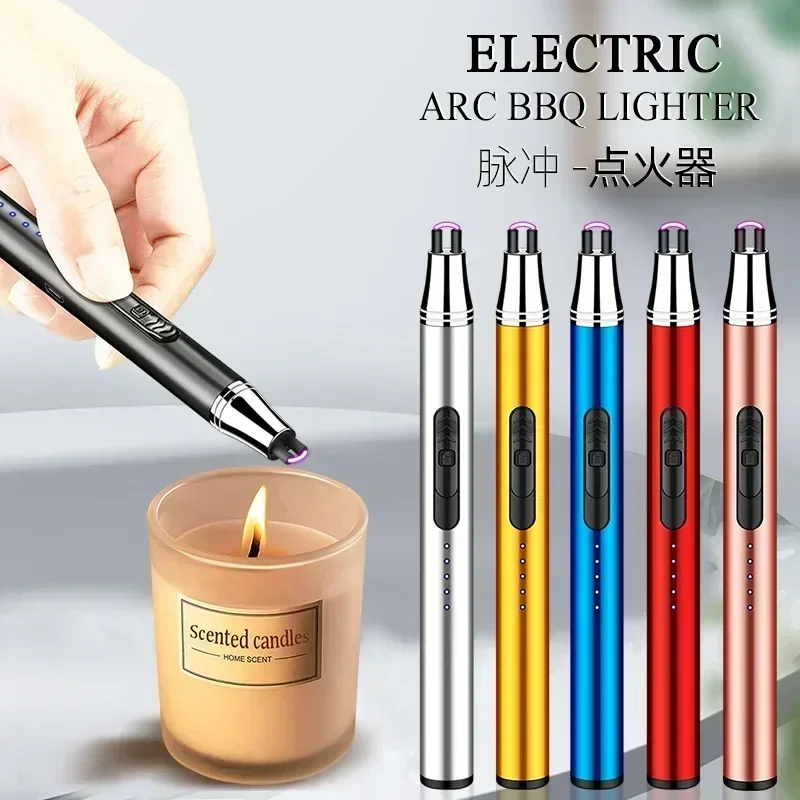 Kitchen-Lighter-Electric-USB-Lighters-Windproof-Arc-Igniter-Gas-Stove ...