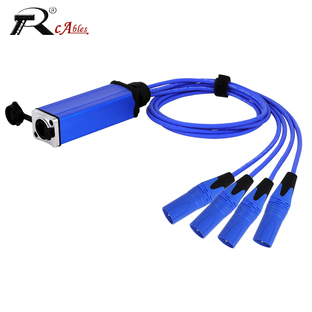 1PC-0-5M-10M-4-Channel-3-Pin-XLR-Male-Female-Snake-Multi-Network-Snake ...