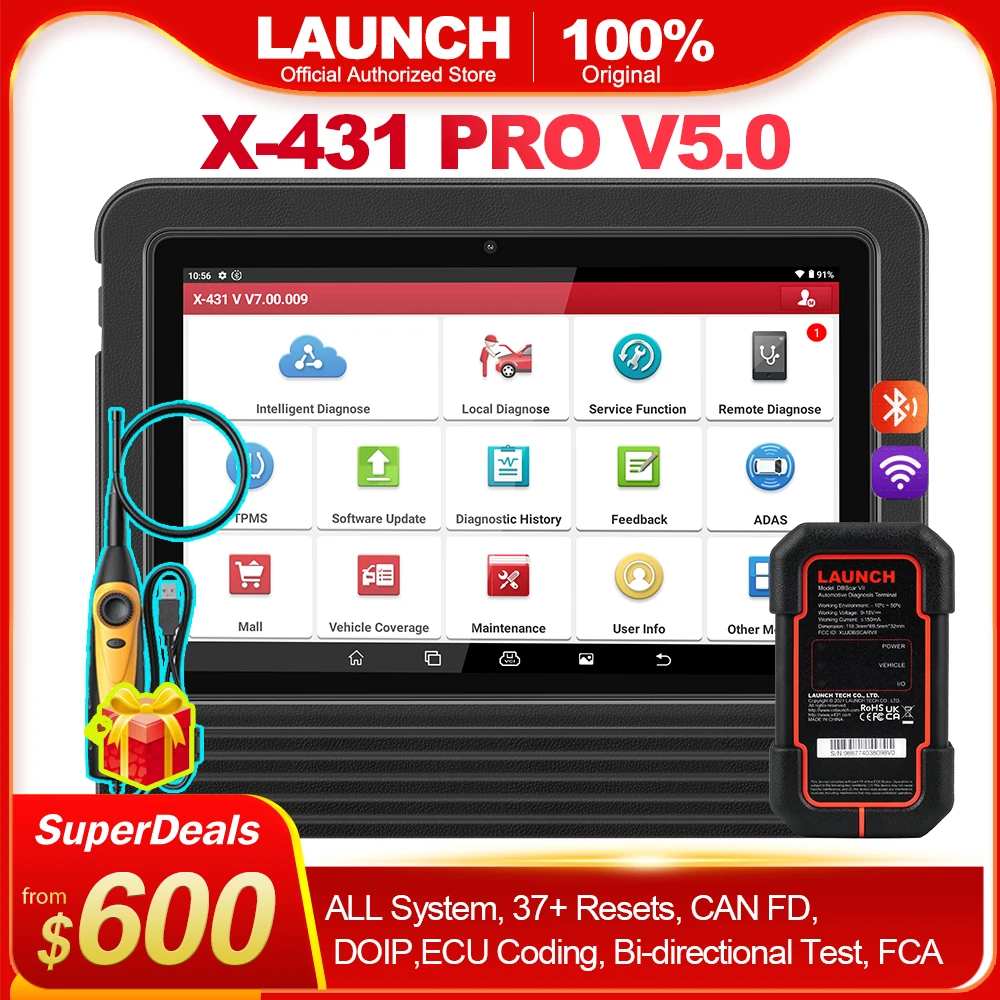 LAUNCH-X431-PRO-V5-0-Car-Diagnostic-Tools-Auto-OBD2-Scanner-Full-System ...