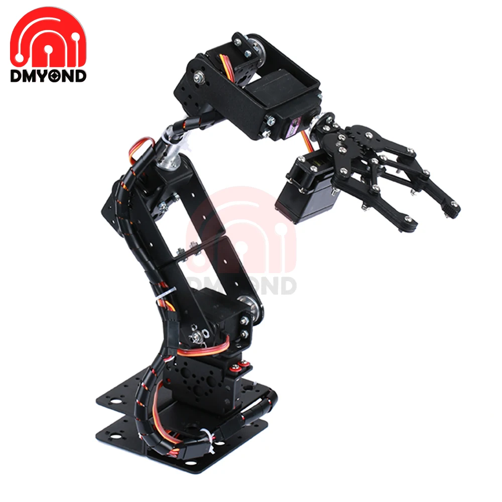 6-Dof-Roboterarm-Kit-Manipulator-Metall-legierung-Mechanische-Arm-klemme-Kelle-Kit-MG996R-Kit ...