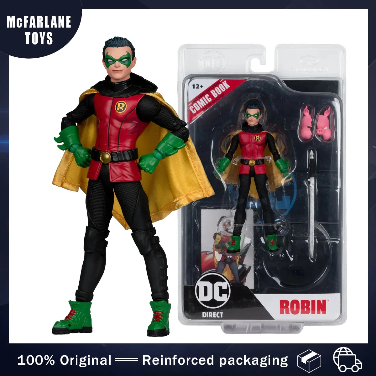 7-inches-McFarlane-DC-Page-Punchers-Batman-Reborn-Robin-w-Comic-Action ...