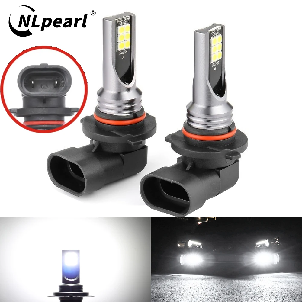 NLpearl 2Pcs 9005 HB3 LED Bulbs H11 H8 H9 H16JP H1 H3 LED Car Fog Light ...