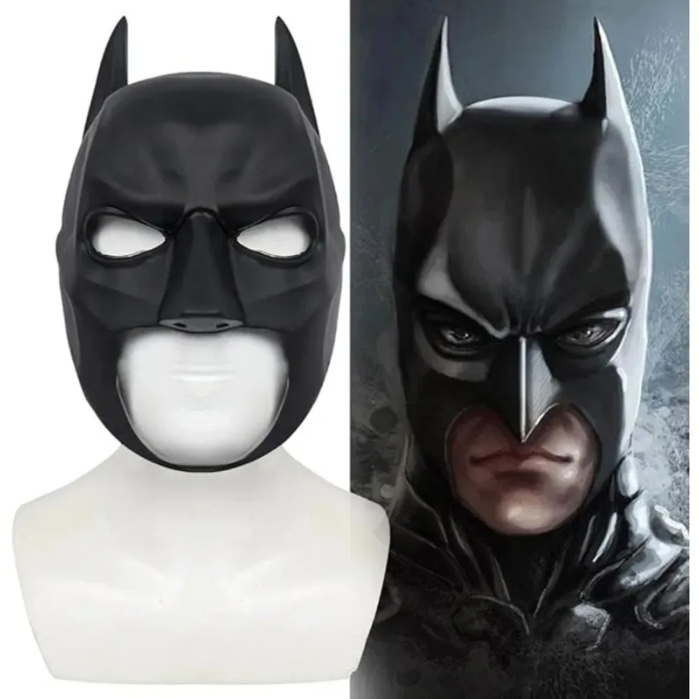 Latex-Material-Bat-Mask-Black-Cool-Headgear-Cosplay-Dark-Knight-Masks ...