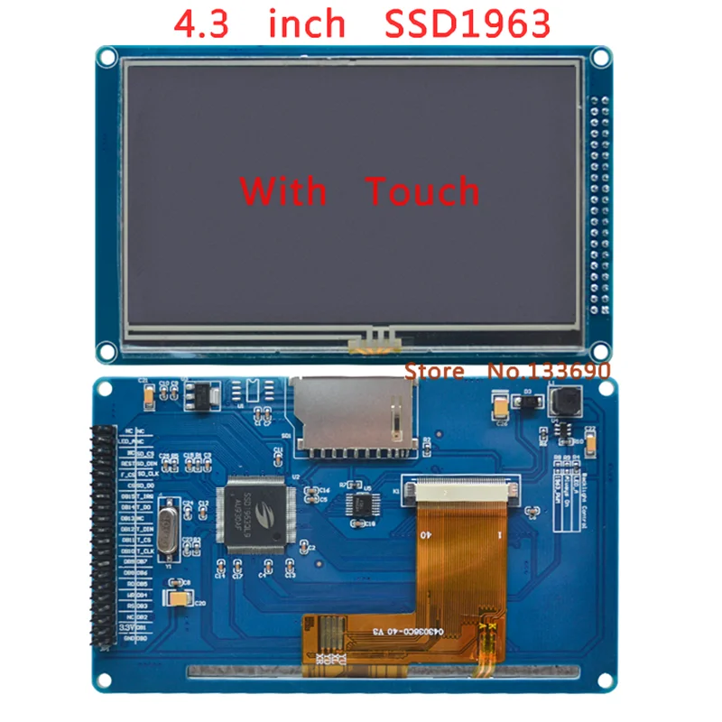 4.3" Inch TFT LCD Display Module SSD1963 Screen Shield 480*272 For Ard 51/AVR/STM32+PCB Adapter ...
