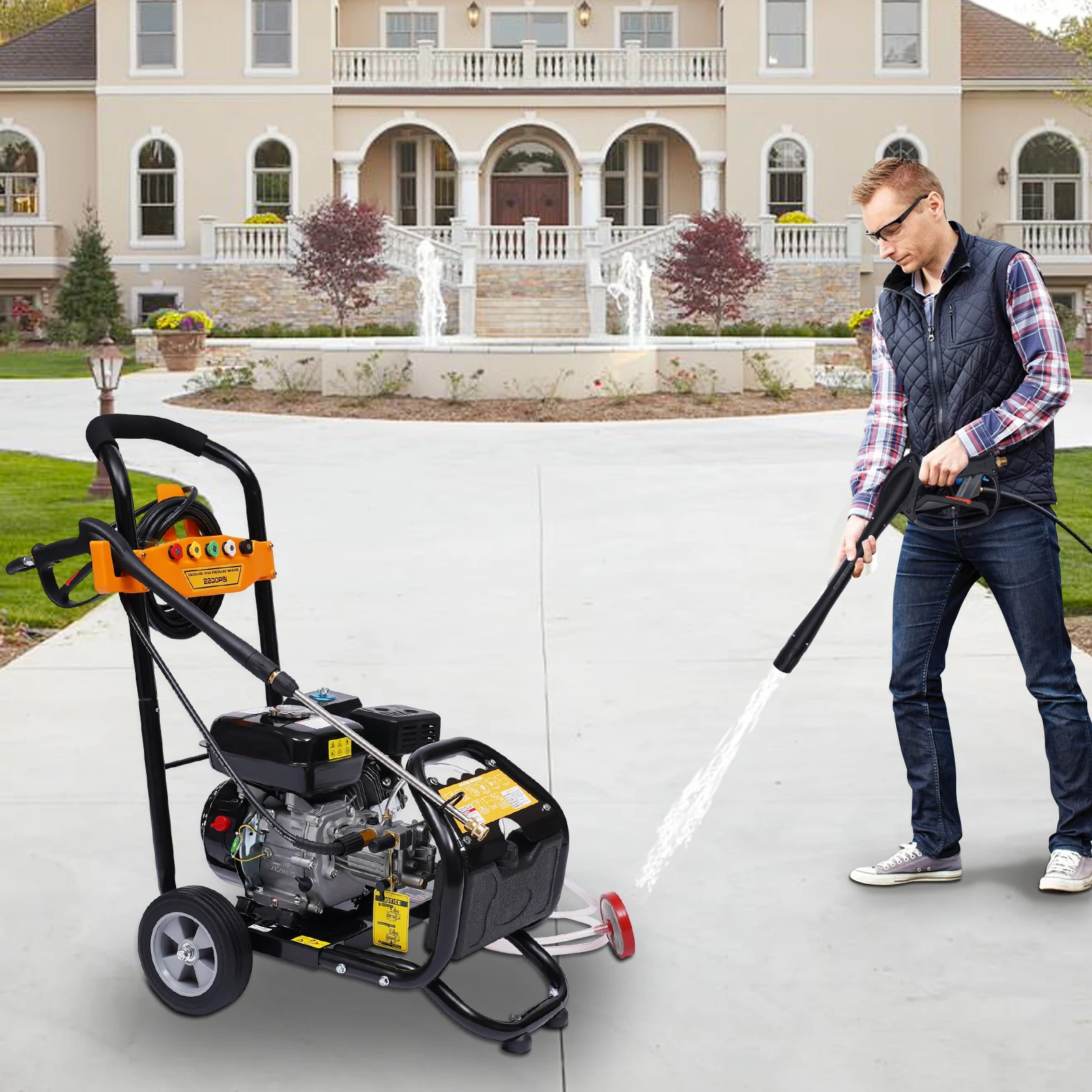 420cc-Petrol-Pressure-Washer-Garden-7-5HP-Engine-High-Power-Jet-Cleaner ...