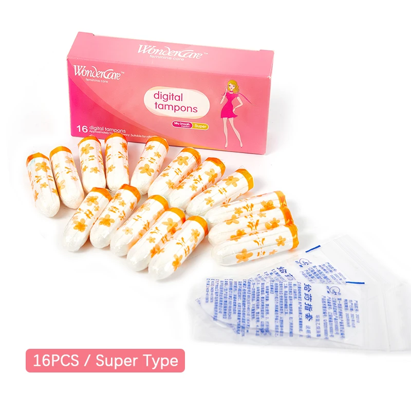 16PC-Swab-Tampons-Organic-Cotton-Vaginal-Tampons-Feminine-Hygiene ...