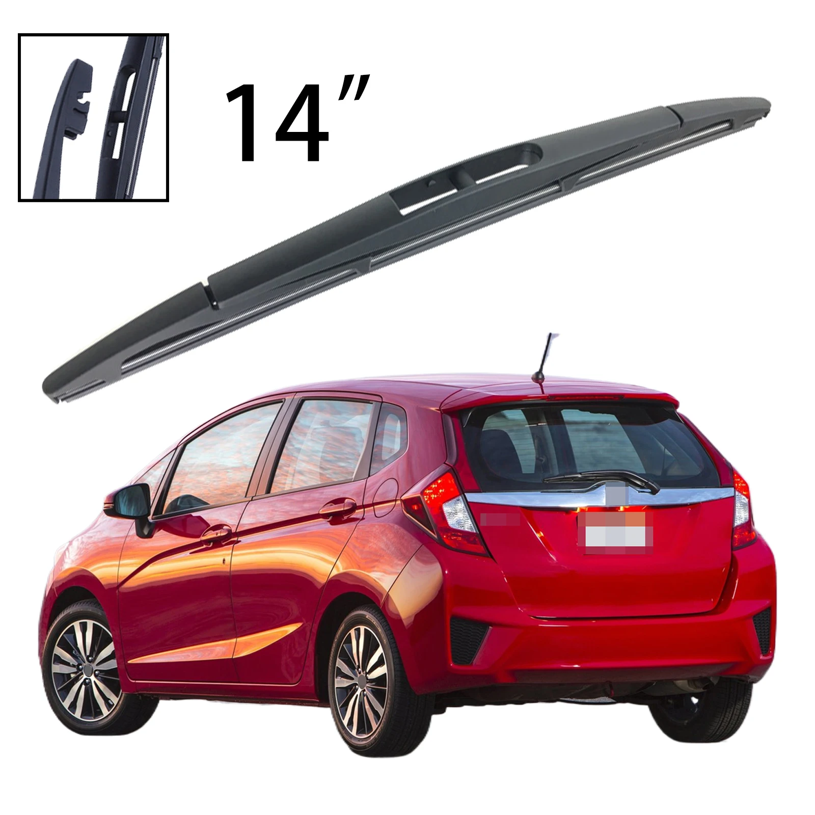 14" Rear Windshield Windscreen Washer Wiper Blade For Honda Jazz Fit ...