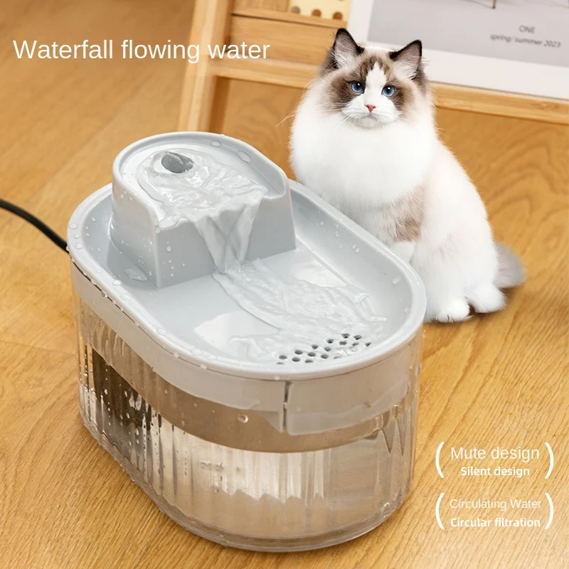 1-5L-Cat-Water-Fountain-Auto-Recirculate-Filter-Large-Capacity-Filtring ...