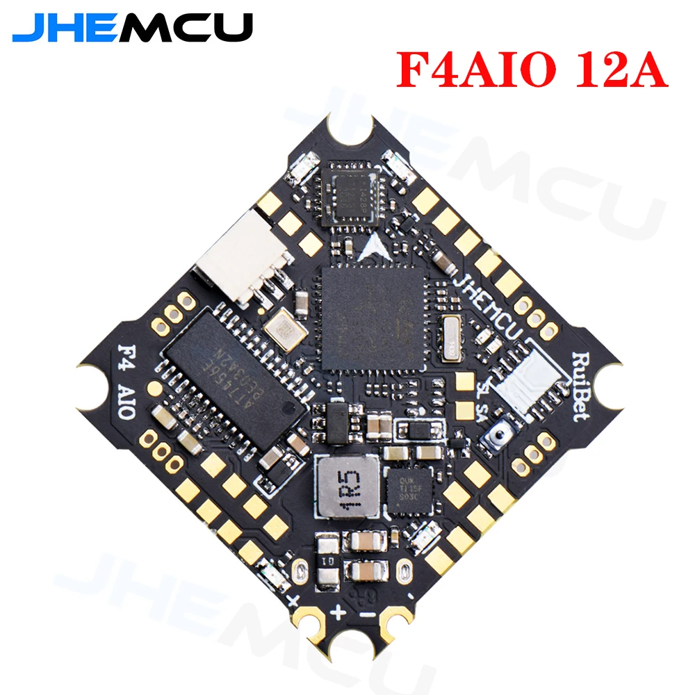JHEMCU-Ruibet-F4AIO-F411-Flight-Controller-BLHELIS-12A-4in1-ESC-1-2S-25 ...