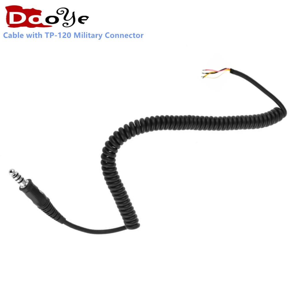 Radio Helicopter Headset Replacement Cable with TP-120 Military ...