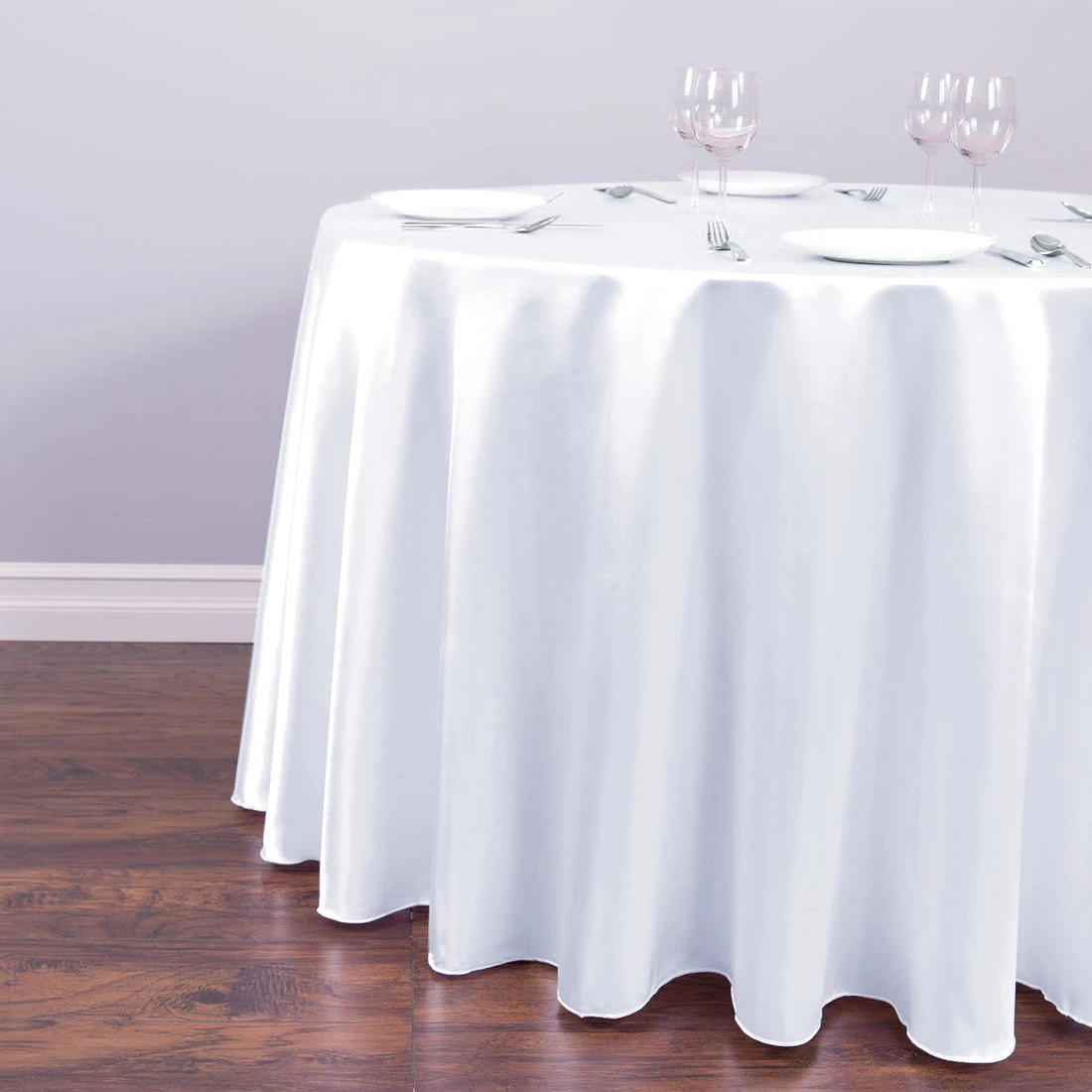 145cm-Round-Satin-Tablecloths-Overlay-Cover-Bright-Smooth-Fabric-Table ...
