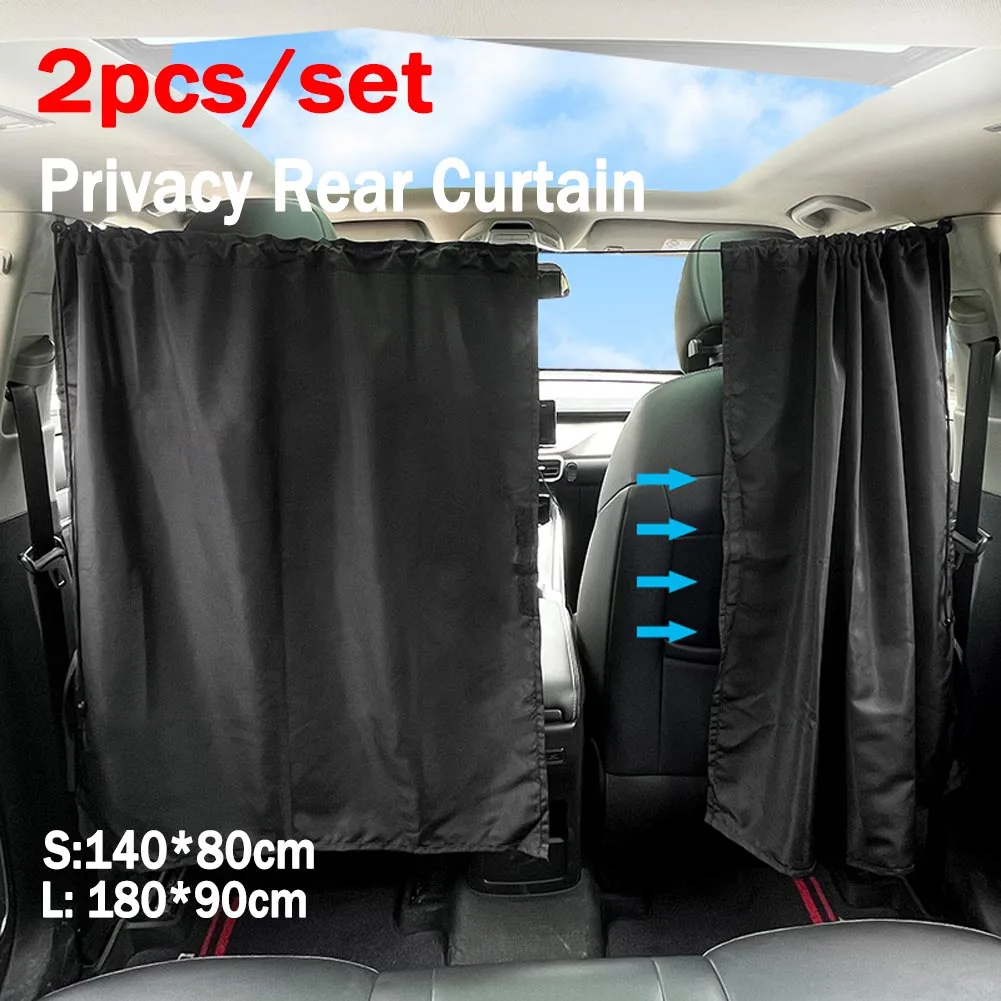 2pcs Set Sun Shade Privacy Curtain Taxi Car Isolation Curtain Partition