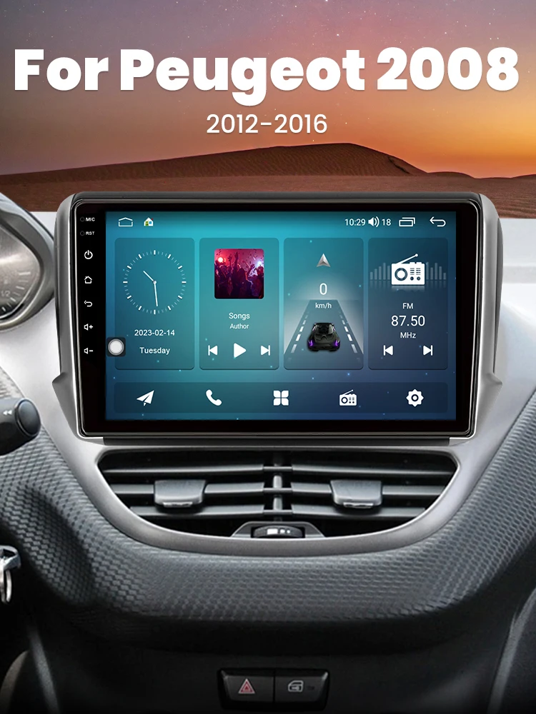 AI-Voice-Wireless-CarPlay-Android-12-Car-Multimedia-Player-For-Peugeot ...