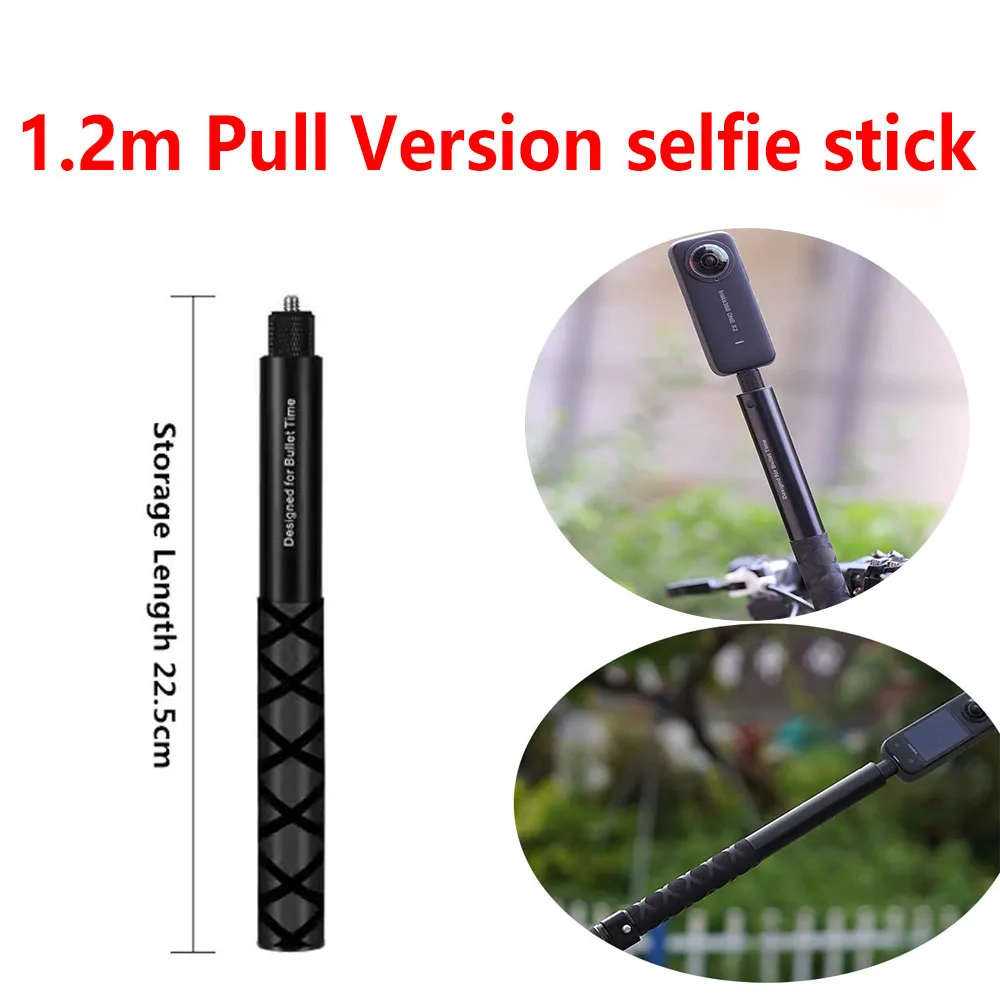 1.2m Pull Version selfie stick For Insta360 X5 X4 Aluminum Alloy ...