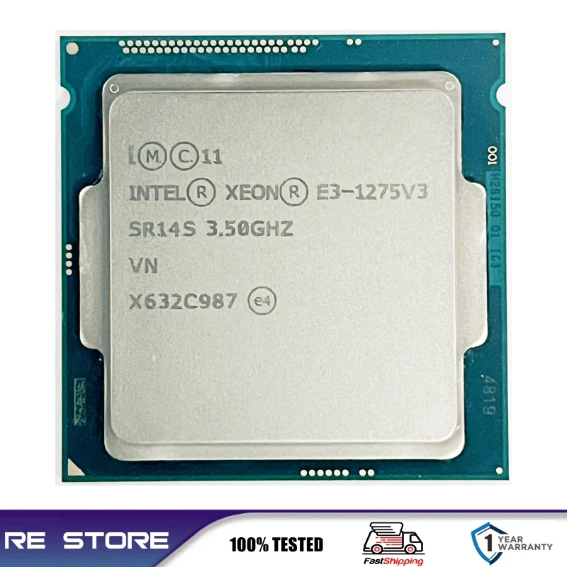 Intel Xeon E3 1275 V3 1275v3 3.5GHz Quad-Core LGA 1150 cpu processor ...