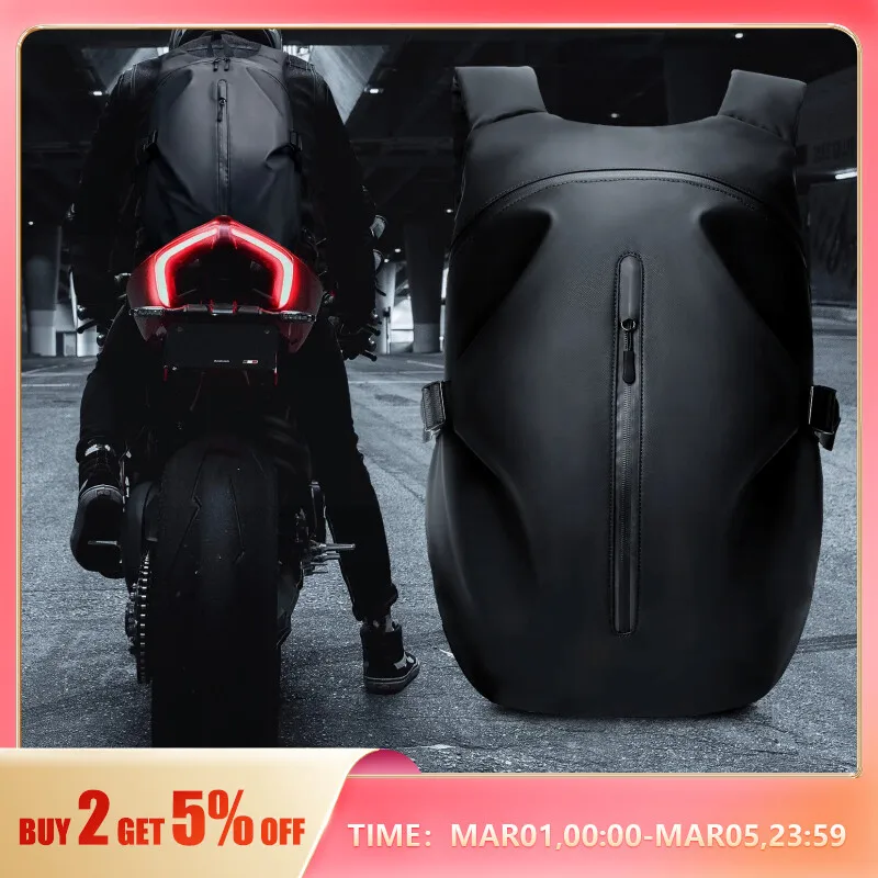 Likros Motorcycle Backpack Waterproof Foldable Helmet Backpack Men ...