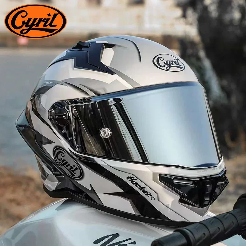 Casco de motocicleta CYRIL, casco integral todoterreno con lentes de ...