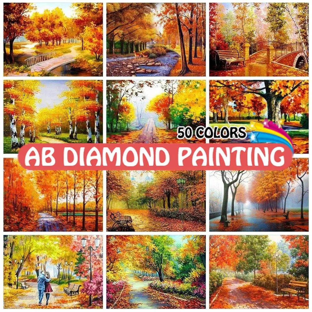 Autumn Landscape Diamond Embroidery | Autumn Landscape Diamond Painting ...