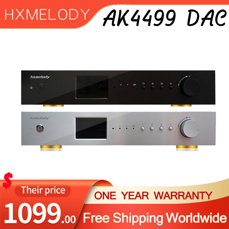 Hxmelody AK4499 Chip Fully Balanced Digital Audio Decoder DSD512 USB ...