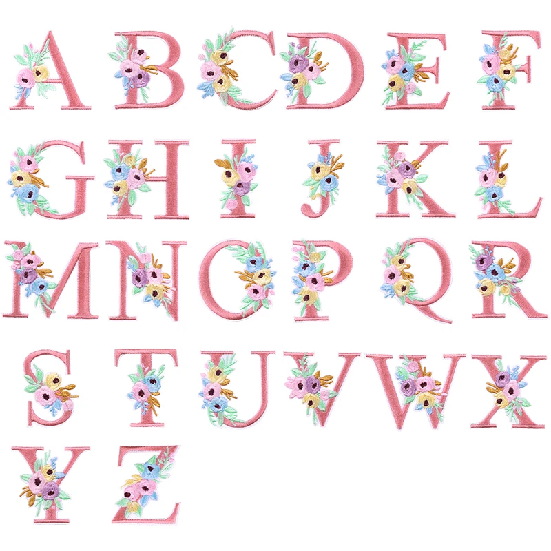 26 Arabic Alphabet Letters Embroidered Patches on Clothes ...