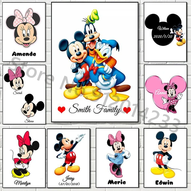Mickey Mouse Name Tags