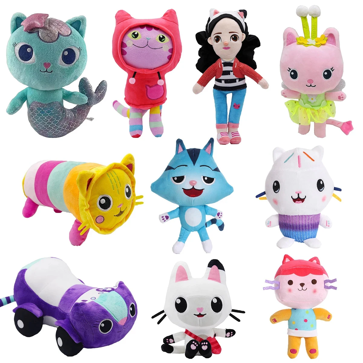 New-Gabby-Dollhouse-Plush-Toy-Mercat-Cartoon-Stuffed-Animals-Smiling ...