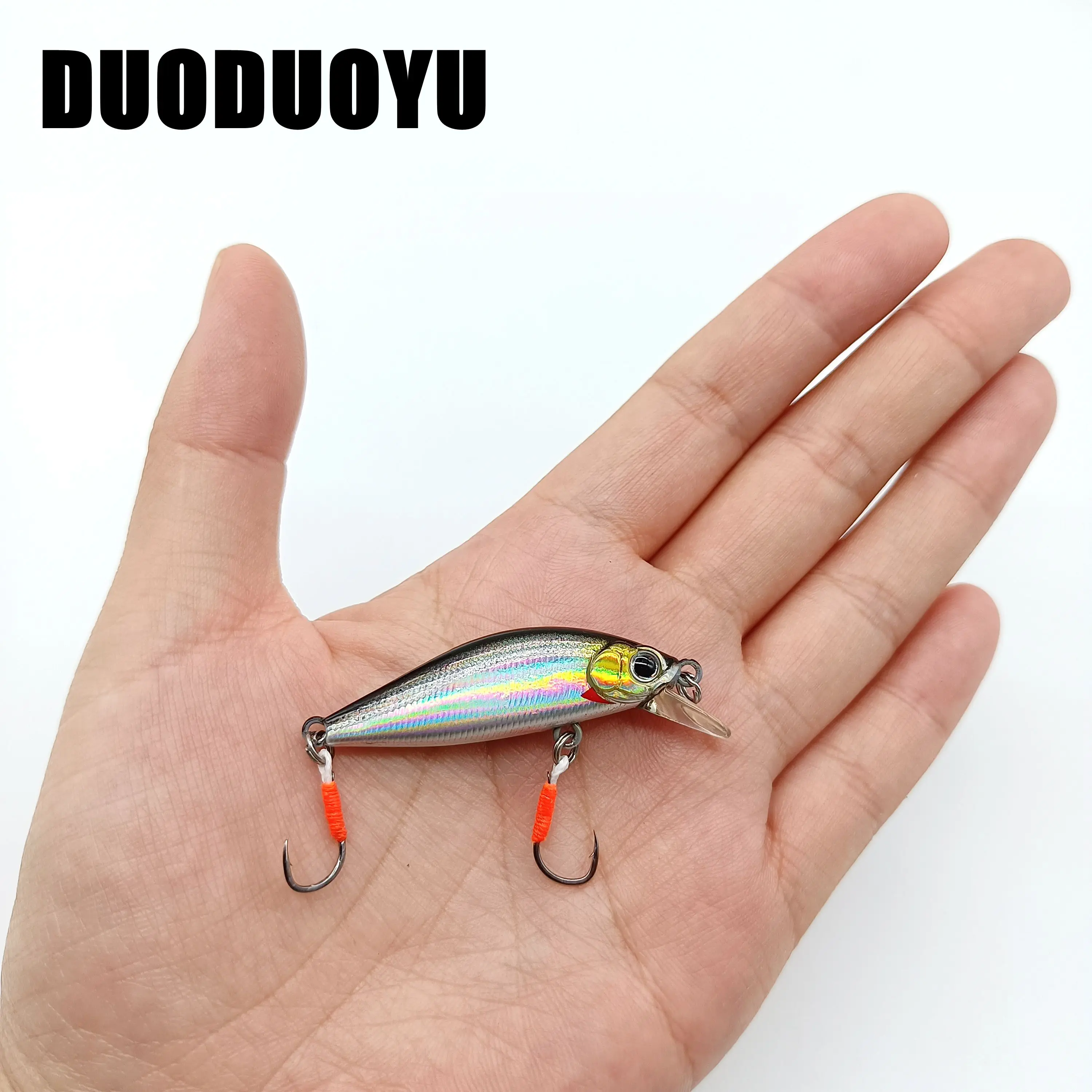 DUODUOYU 1PCS New Sinking Minnow Fishing Lure 3.2g/45mm Mini Perch Pesca Wobblers Hard Bait with ...