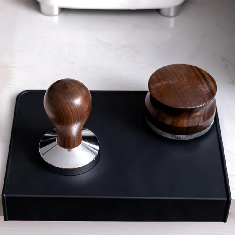 Silicone Coffee Tamper Mat Anti-skid Black Coffee Press Powder Pad ...