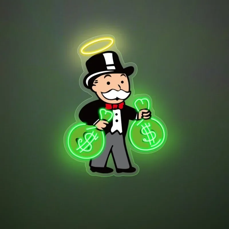 Monopoly-Cash-LED-Neon-Sign-UV-Neon-Light-Acrylic-Art-Custom-LED-Signs ...