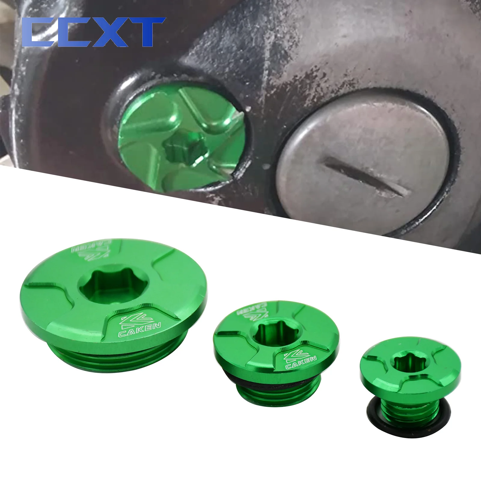 Motorcycle-Timing-Cover-Billet-Engine-Oil-Filler-Plug-For-Kawasaki ...