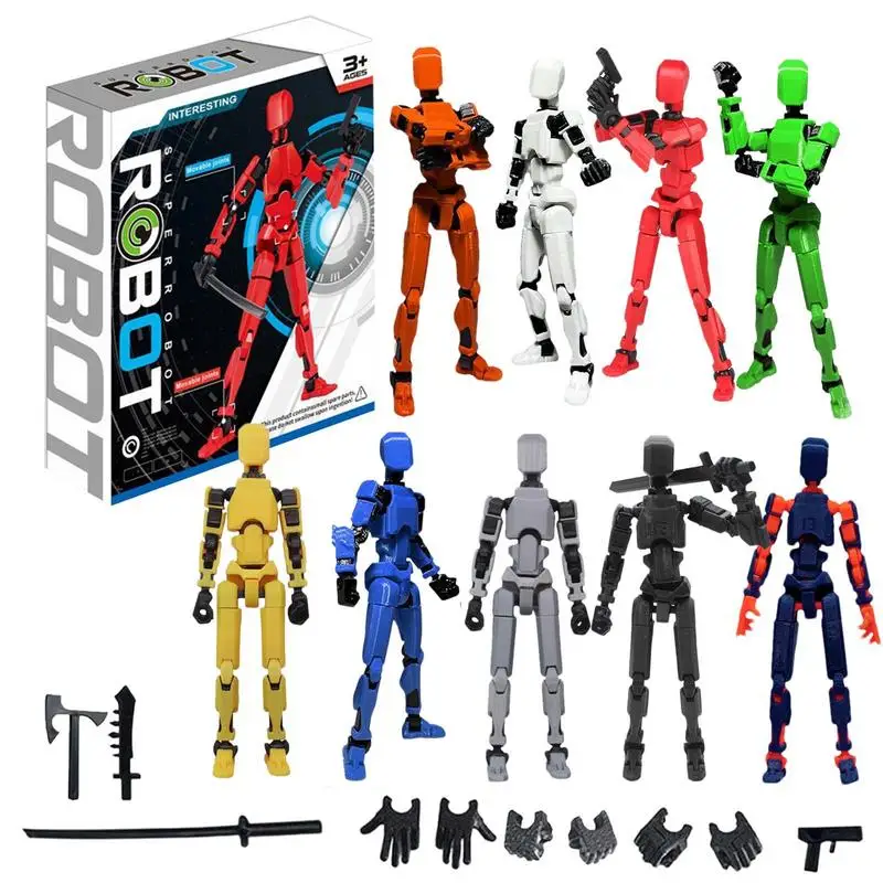 Multi-Jointed-Action-Figures-Articulated-Figure-Robot-Action-Figure ...