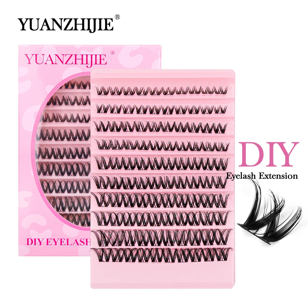 YUANZHIJIE-DIY-Cluster-Lashes-Reusable-Semi-permanent-Eyelashes-8-16 ...