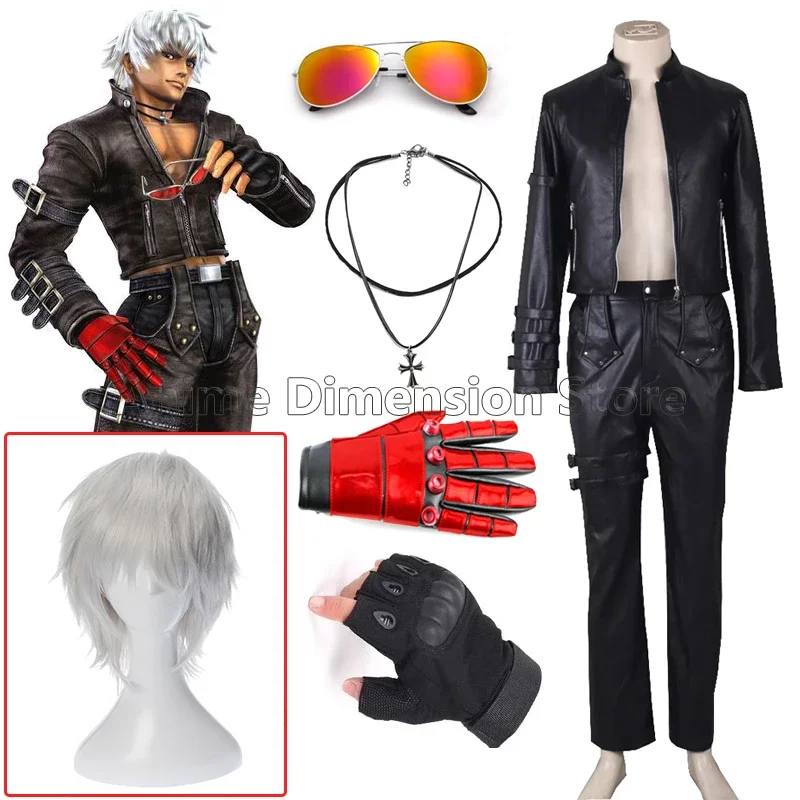 KOF-K-DASH-disfraces-de-Cosplay-para-hombre-chaquetas-de-piel-sint-tica ...