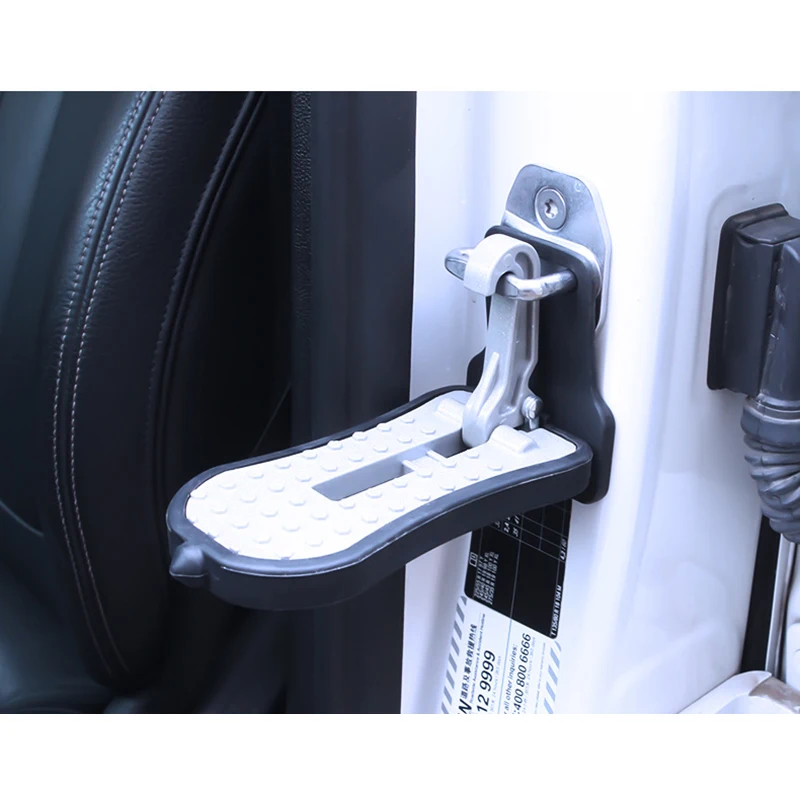 Universal-Car-Door-Step-Pedal-Foldable-Car-Rooftop-Luggage-Ladder-Hook ...