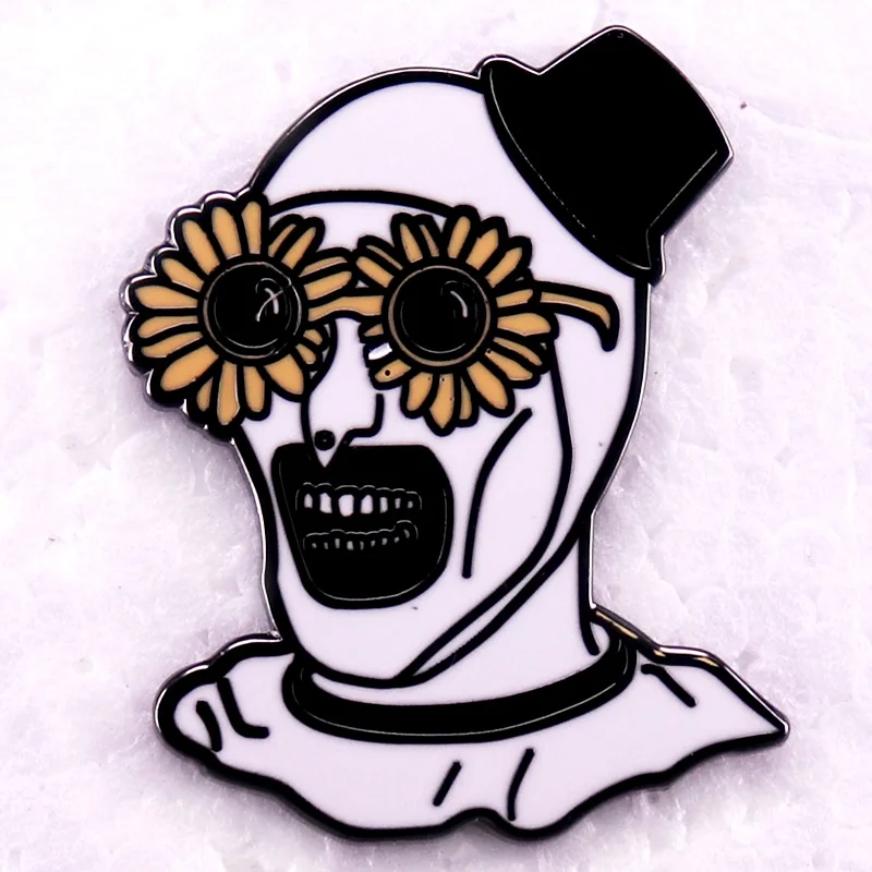 Sunflower-Glasses-Clown-Enamel-Pin-Horror-Movie-Terrifier-2-Inspiration ...
