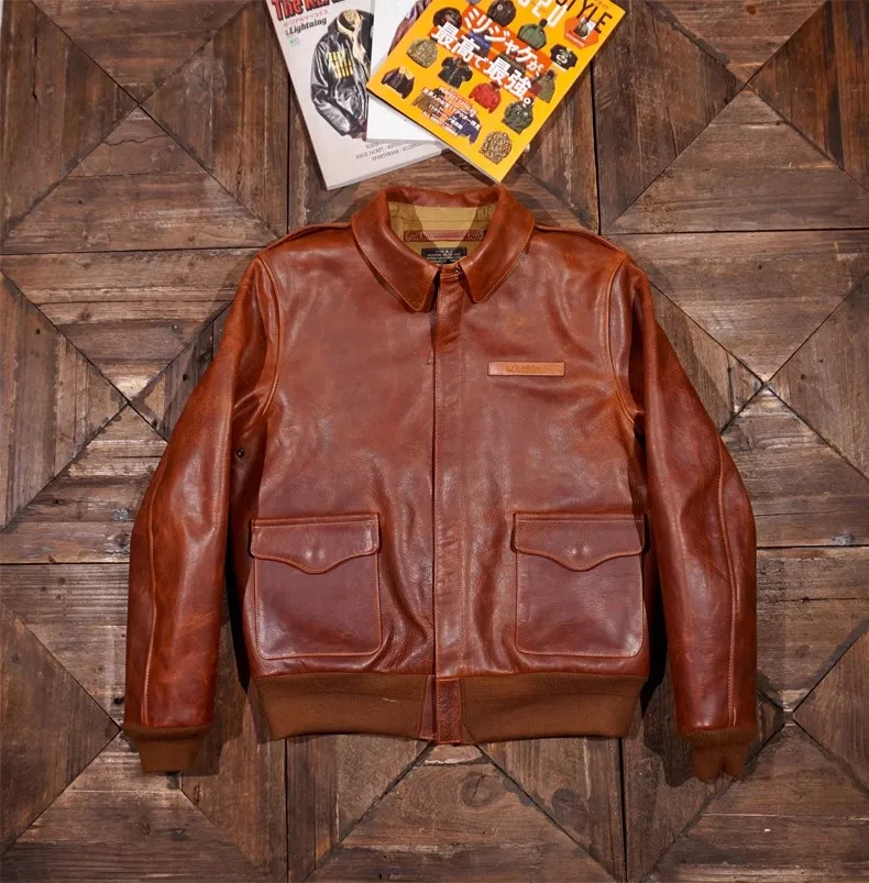 YR-Wholesales-classic-style-Us-Air-force-leather-jacket-A-2-leather ...