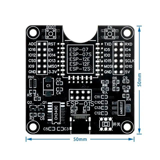 Esp8266 Esp Wroom 32 Esp32 Wrover Development Board Test Programmer Socket Downloader Voor Esp
