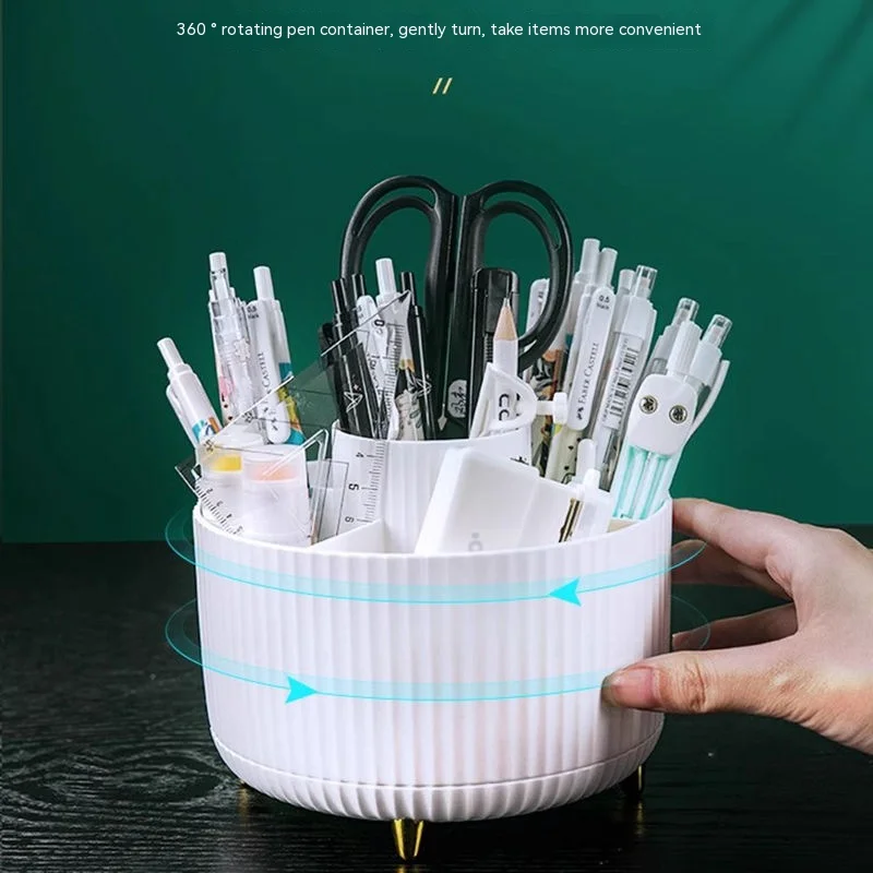 360-rotating-pen-holder-storage-box-classification-office-desktop ...