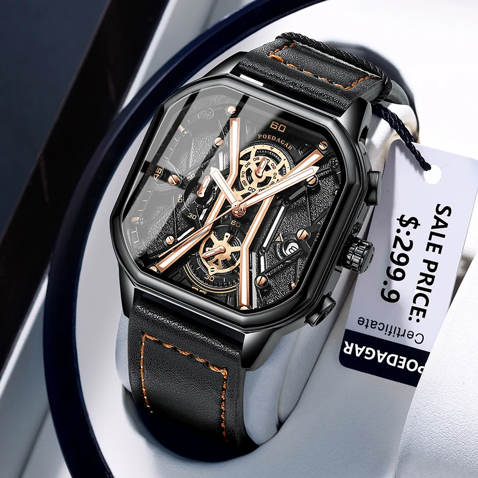 POEDAGAR-Men-Watch-Luxury-Business-Quartz-Watches-Stainless-Stain-Strap ...