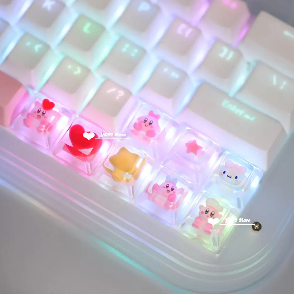 Keycaps For Mechanical Keyboard Game Backlit Keycap Girl Cute Gift Esc ...