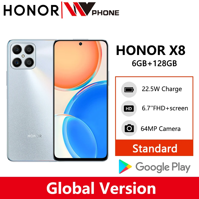 Global-Version-HONOR-X8-Smartphone-Android-11-Snapdragon-680-Mobile ...