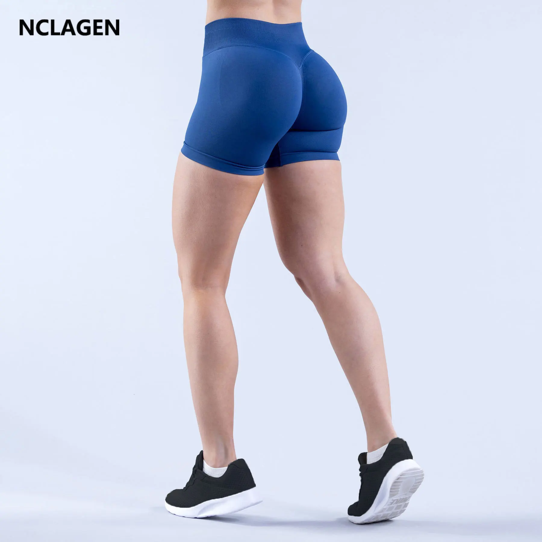 NCLAGEN-Women-Low-Rise-Impact-Shorts-Sports-Workout-Gym-Running ...