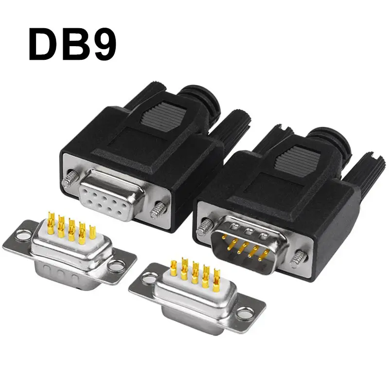 ANMBEST 2 Conectores DB9 Sin Soldadura, RS232 D-SUB Serie A