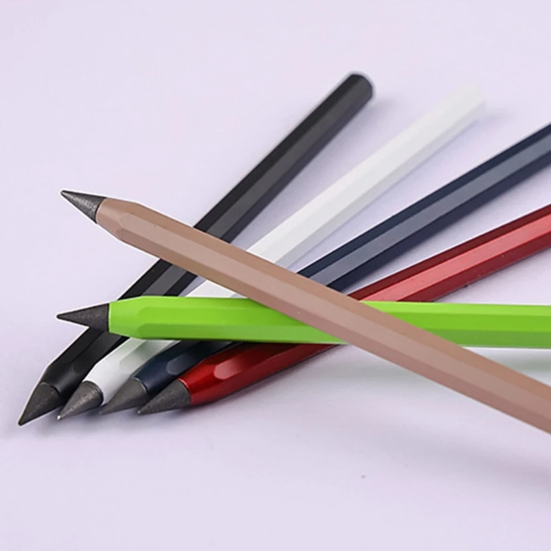 Colorful-Metal-Inkless-Pen-Aluminium-Everlasting-Pencil-Metallic ...